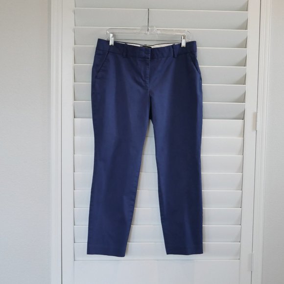 J. Crew | Pants & Jumpsuits | J Crew Navy Blue Cafe Capri Pants | Poshmark